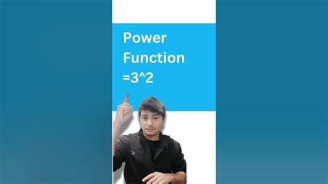 Power Function In Excel Excel Spreadsheet Excelacademy Youtube