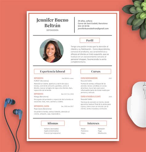 Plantilla De Cv Creativo Sex On The Beach