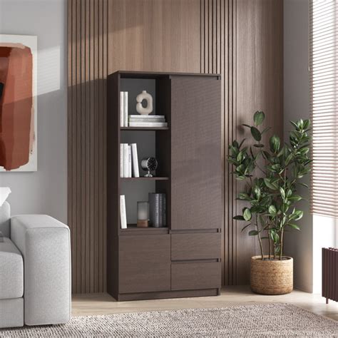 Шафа для книг пенал з полицями та шухлядами R 26 продажа цена в Белой Церкви книжкові шафи й