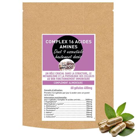 Complex 16 Acides Amines Bienfaits Au Meilleur Prix Complex 16 Acides Amines Bienfaits Au Meilleur Prix