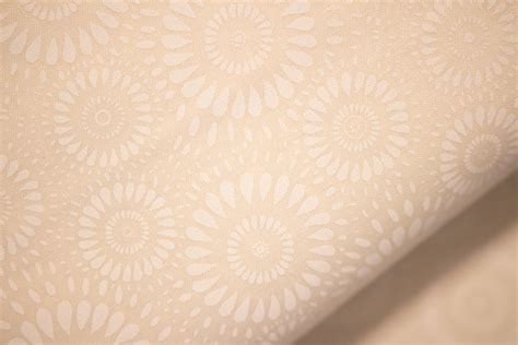 Off White With White Exploding Circles Lucky Medallion