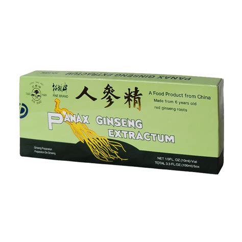 Panax Ginseng Extractum 10 X 10ml Pine Brand Green Bag Asia Food