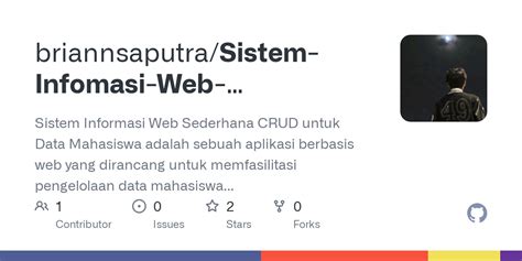Github Briannsaputrasistem Infomasi Web Sederhana Crud Untuk Data Mahasiswa Sistem Informasi
