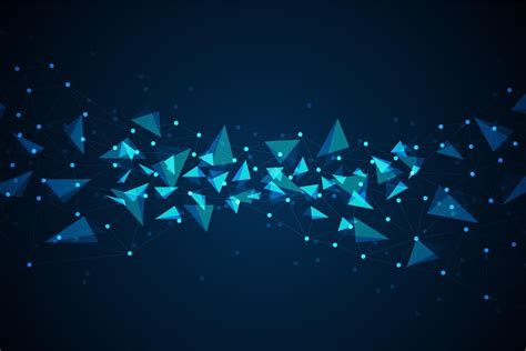 Premium Vector Geometric Connected Abstract Background Connecting Dots And Lines Technology