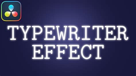 How To Make Typewriter Effect In Davinci Resolve 19 Youtube