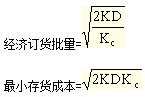 经济订货模型 东奥会计在线