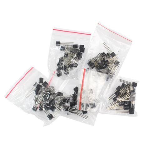 100pcs Set 2n2222 2n3904 2n3906 2n5401 2n5551 Npn Pnp Transistor