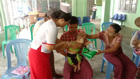 ဒေးဒရဲမြို့၌ မွေးကင်းစမှ အသက် ၁ နှစ်ခွဲအောက် ကလေးများနှင့် ကိုယ်ဝန်ဆောင် မိခင်များအား ပုံမှန်ကာက