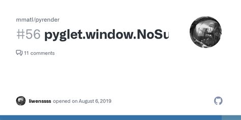 pyglet window nosuchconfigexception · issue 56 · mmatl pyrender · github