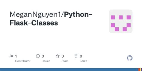 Github Megannguyen1python Flask Classes · Github