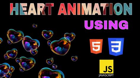 web1 heart animation using html css javascript web design