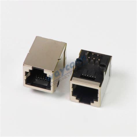 Shielded 6p6c Rj11 Pcb Mount Modular Telephone Socket Wayconn Electronics