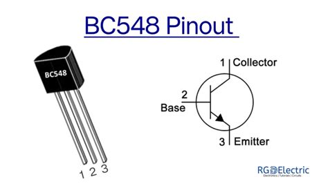 Bc548 Npn Transistor Datasheet Pinout Details — Rg Electrics