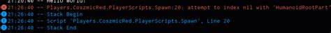 script can t find player s humanoidrootpart scripting support