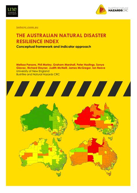 Pdf The Australian Natural Disaster Resilience Index Conceptual