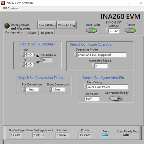 INA260EVM INA260 EVB Power Over Limit Setting Amplifiers Forum Amplifiers TI E2E Support