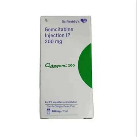 Gemcitabine Cytogem 200mg Injection Dr Reddys Laboratories Ltd At ₹ 1298 30 Vial In Nagpur