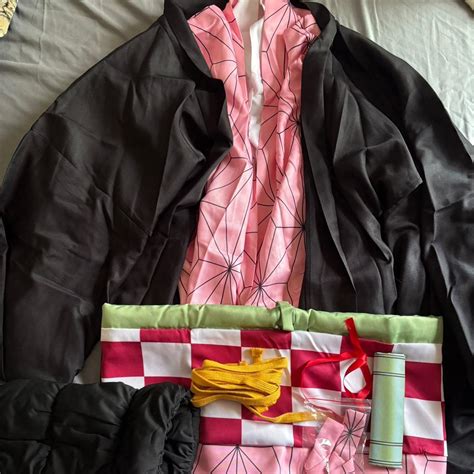 Demon Slayer Nezuko Cosplay Outfit Size Asian Depop