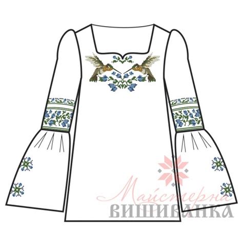 Схема для вишивання на флізеліні Таємниця колібрі