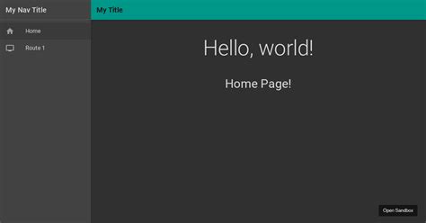 React Md Creating A Layout Codesandbox