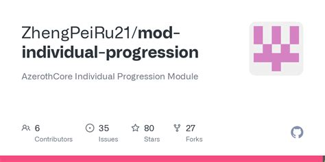 Github Zhengpeiru21mod Individual Progression Azerothcore