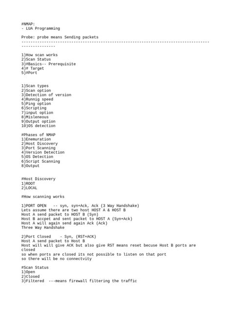 Nmap Pdf Port Computer Networking Internet Protocol Suite