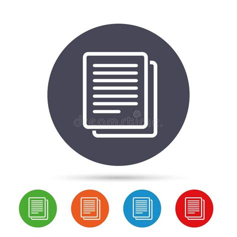 Copy File Sign Icon Duplicate Document Symbol Stock Vector Illustration Of Design Geometric