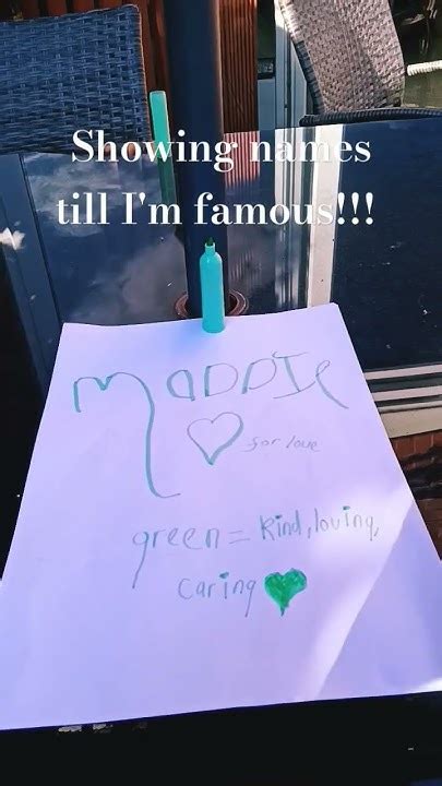 Showing Names And Their Colours Till Im Famous Youtube