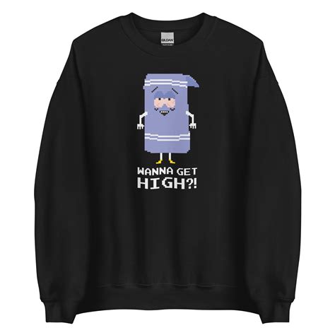 South Park Sweat à Col Roulé En Polaire Towelie Wanna Get High Paramount Shop