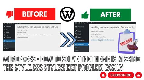 Solving The Theme Is Missing The Stylecss Stylesheet Issue In