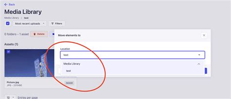 Media Library Cannot Move Assets To Folder Folders Do Not Show Up In Location Dropdown · Issue