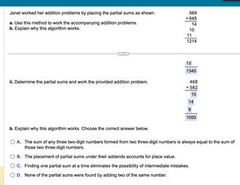 Answered B Explain Why This Algorithm Works Choose The Correct Answer Below A The Sum Of