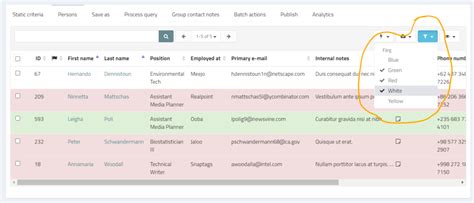 Howto Color Rows In A Query Beta
