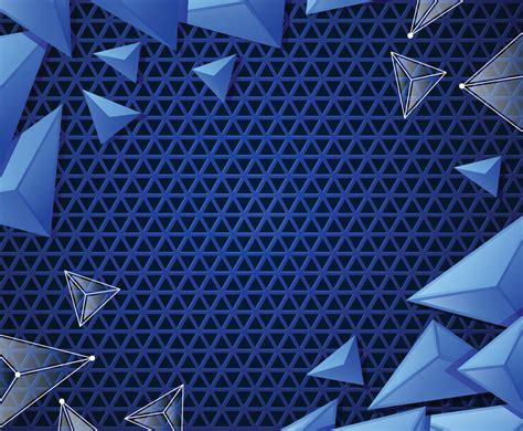 Gradient Blue Triangular Background Freevectors