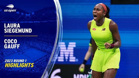 Laura Siegemund Vs Coco Gauff Highlights 2023 Us Open Round 1 Youtube
