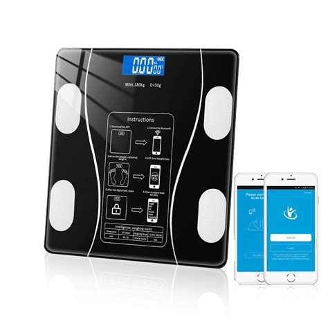 80 In 1 Smart Body Fat Analyser Weighing Device Digital Scale Android Ios App Monitoring Timbang