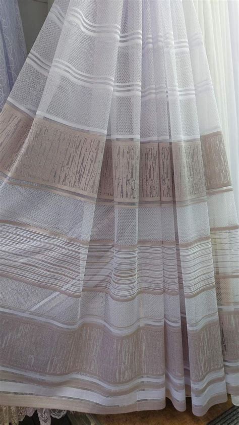 Тюль жакард білий із пудрою Turkey купити за найкращою ціною в Хмельницькому від компанії