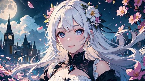 White Haired Girl By Met4lhe4d On Deviantart