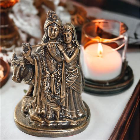 พระกฤษณะ พระแม่ราธา สูง 5 นิ้ว เนื้อ แร่ไหลน้ำพี้ ามารถขอพรได้ทั้งความรักในครอบครัว หรือ ความ