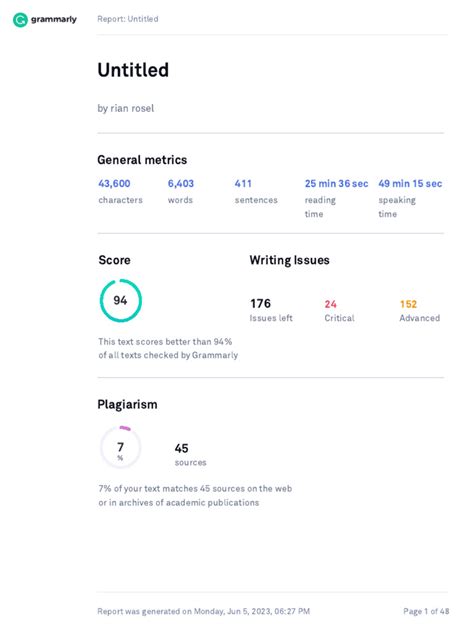 Research Grammarly Results Pdf Communication Methodology