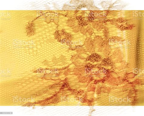 Iimage 질감 배경 패턴으로 장식 골드 레이스 골든 빈티지 레이스 배경입니다 골든 레이스 흰색 배경 스 판 덱 스에 매크로 레이스 장식 꽃 패턴입니다 공예에 대한 스톡