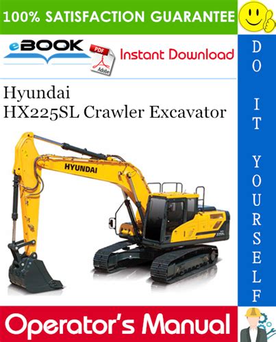 Hyundai Hx225sl Crawler Excavator Operators Manual Pdf Download