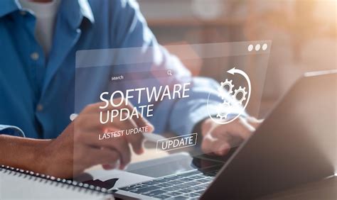 Premium Photo Man Working And Installing Update Process Software