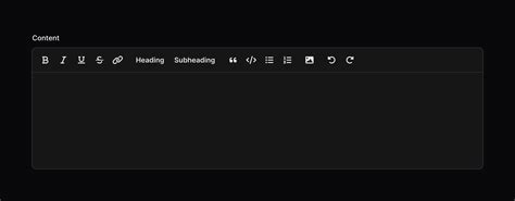 Rich Editor Forms Filament