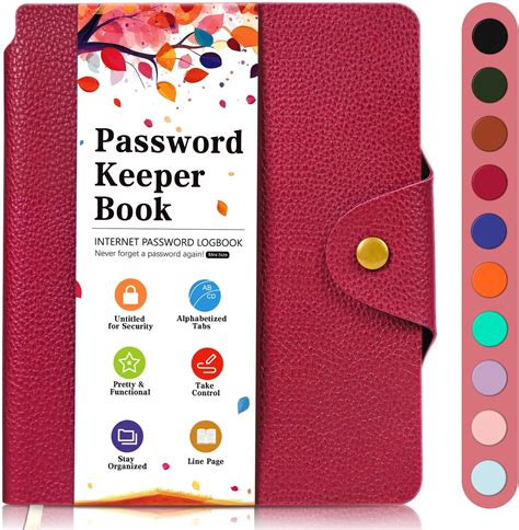 Password Keeper Book With Alphabetical Tabs Username And