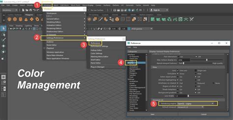color management in autodesk maya
