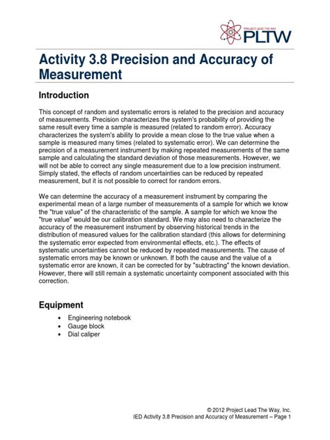 3 8 a precisionaccuracymeasurement pdf observational error