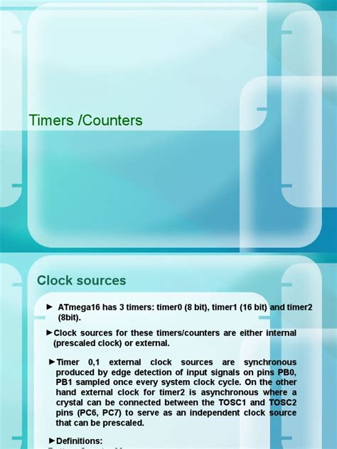 Timers Of Atmega16 Microcontroller Pdf Computer Science Computer Architecture