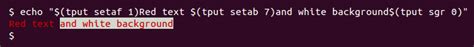 Bash How To Change The Output Color Of Echo In Linux Stack Overflow
