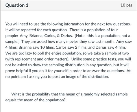 Solved Question 1 10 Pts You Will Need To Use The Following Chegg Com